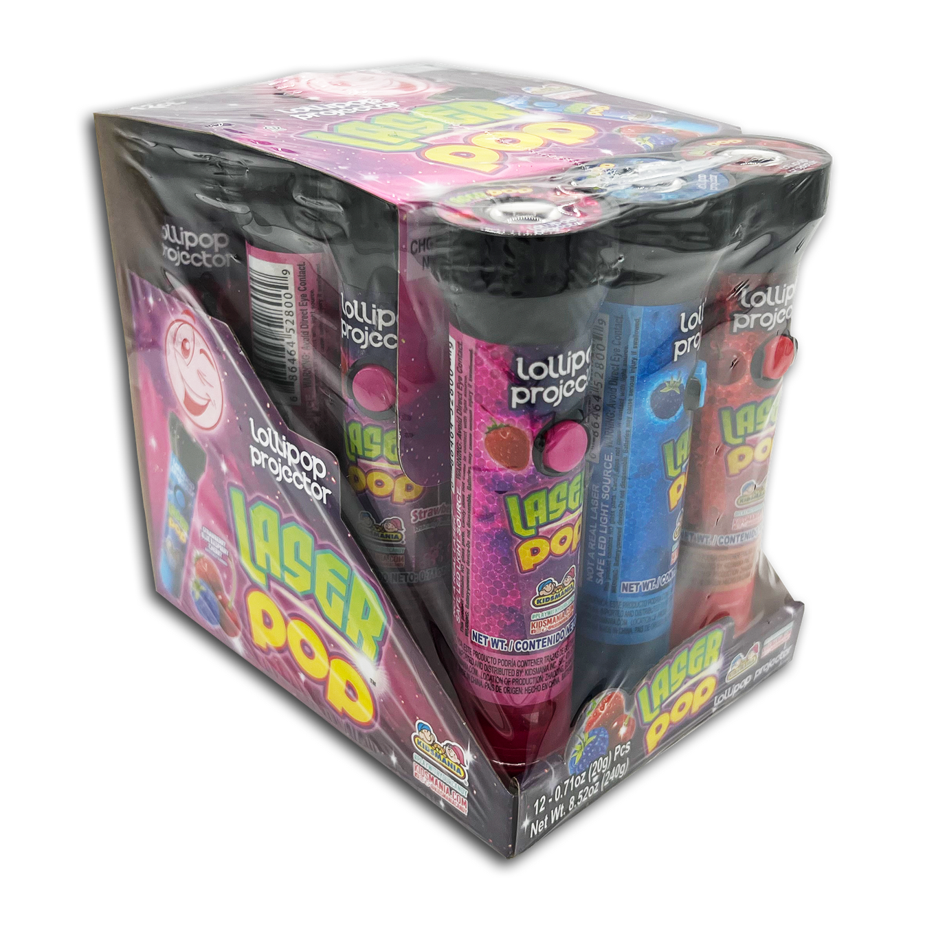 12PC LASER POP LOLLIPOP DISPLAY – Sunland Specialties